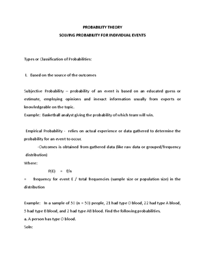 Probability Theory on Addition Rule of Probability - Probability Theory ...