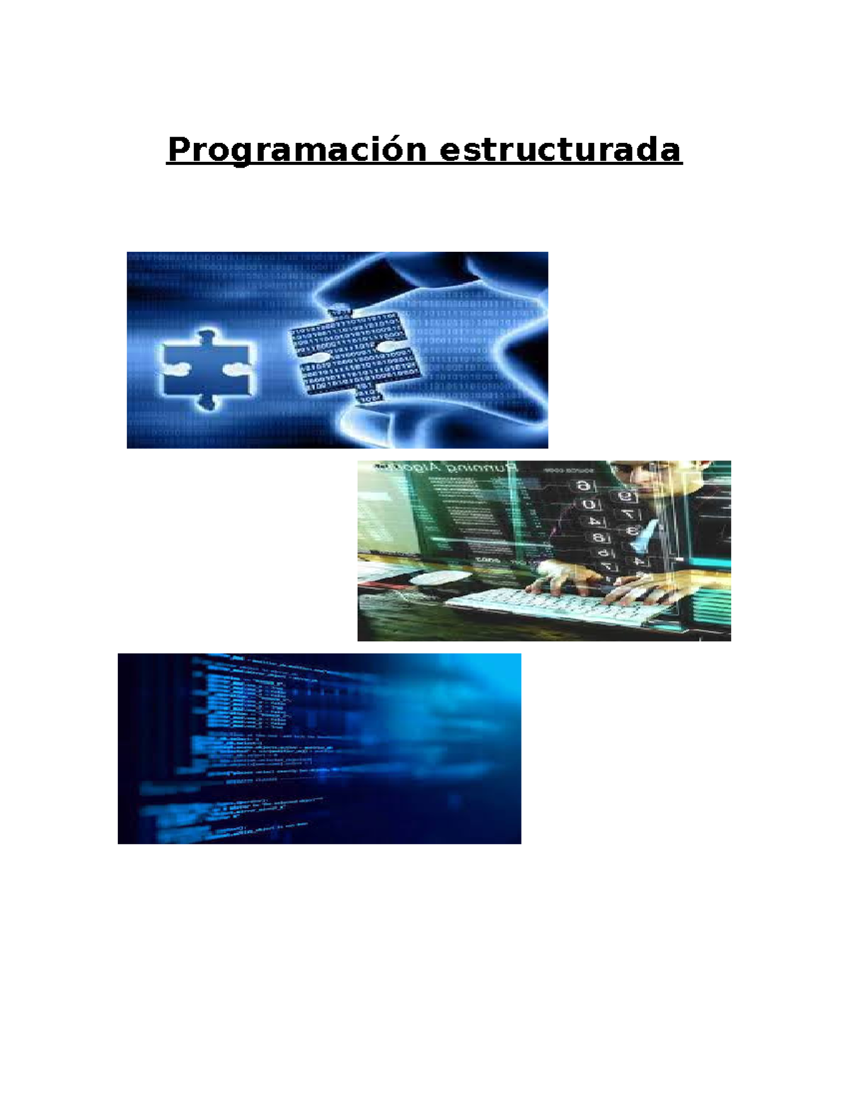 Programación estructurada - Introducción a la programación - Programación estructurada Índice ...