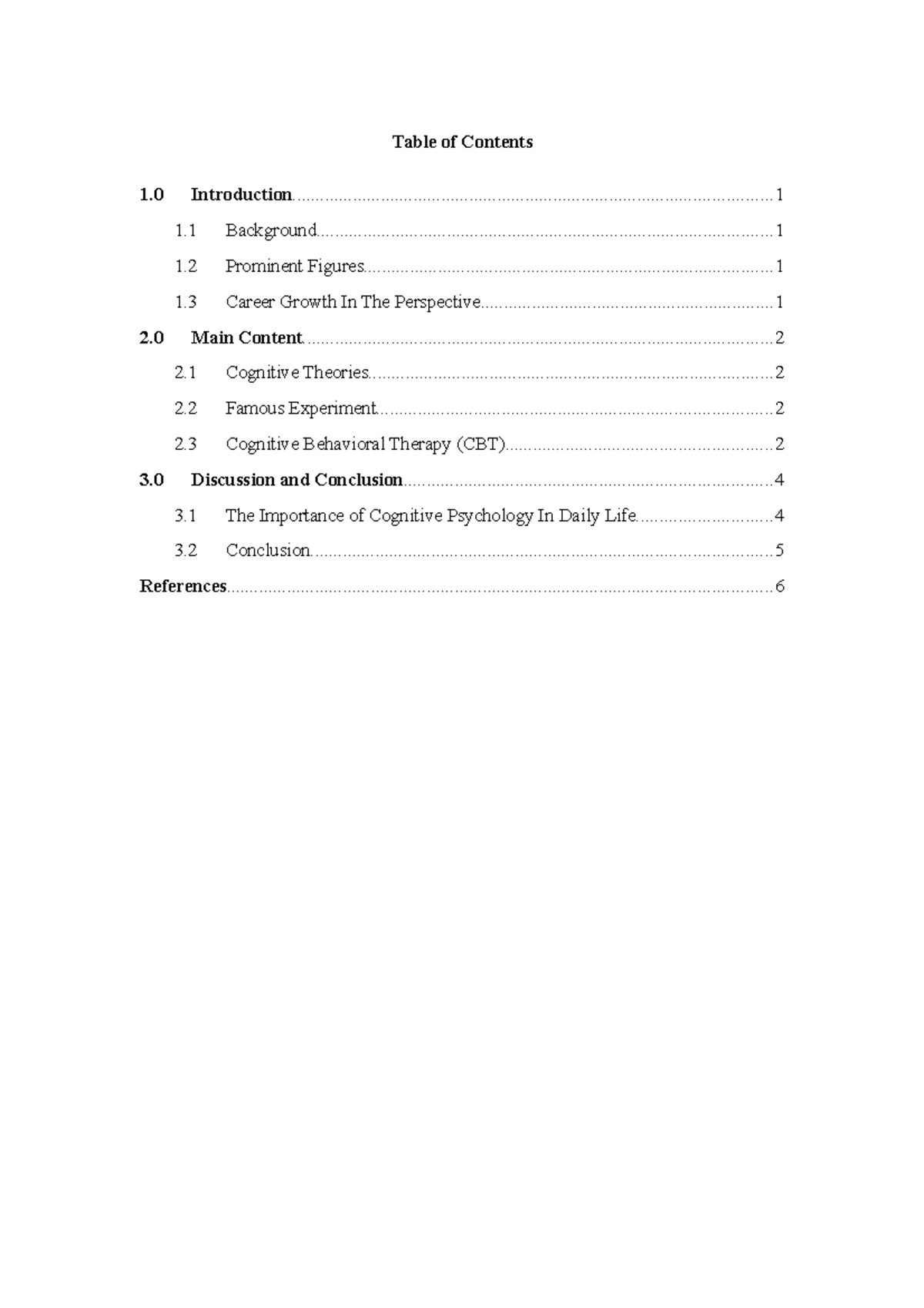 Individual Assigntment - Table of Contents 1 Introduction - Studocu
