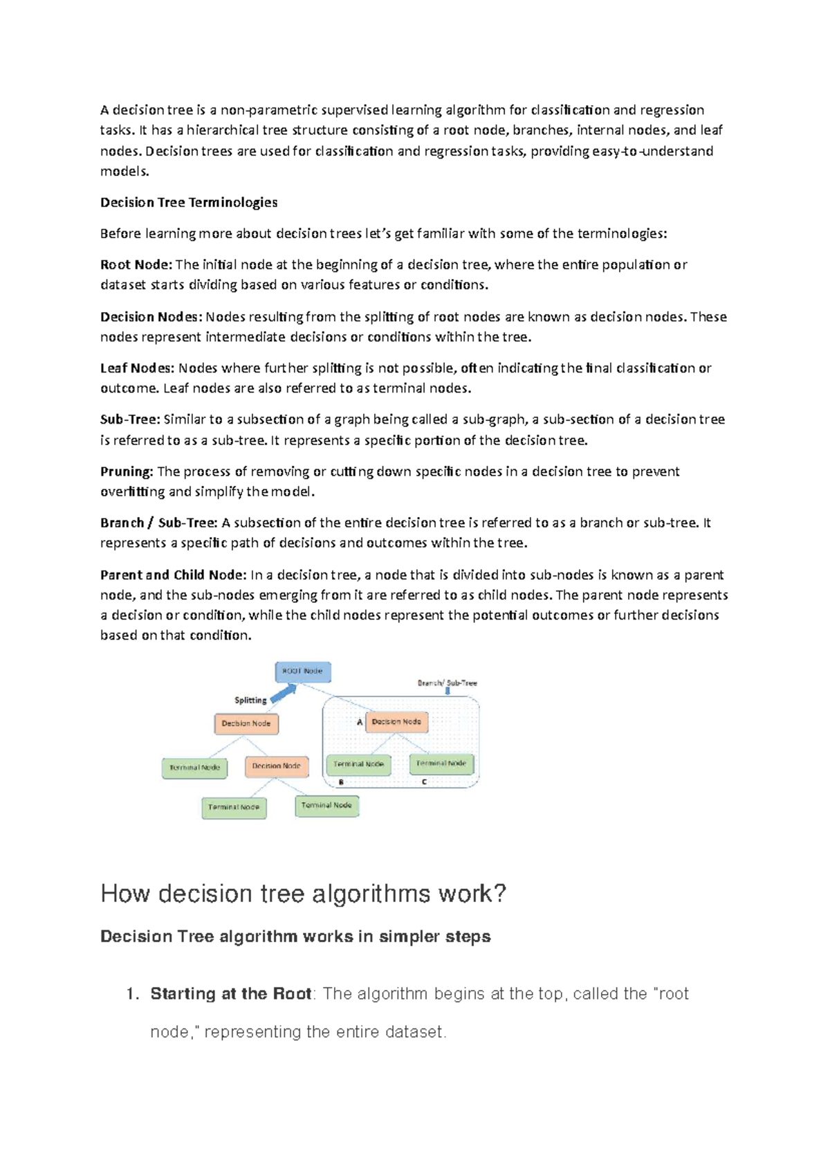 Unit5 ml unit 5 for machine learning technique - ####### A decision ...