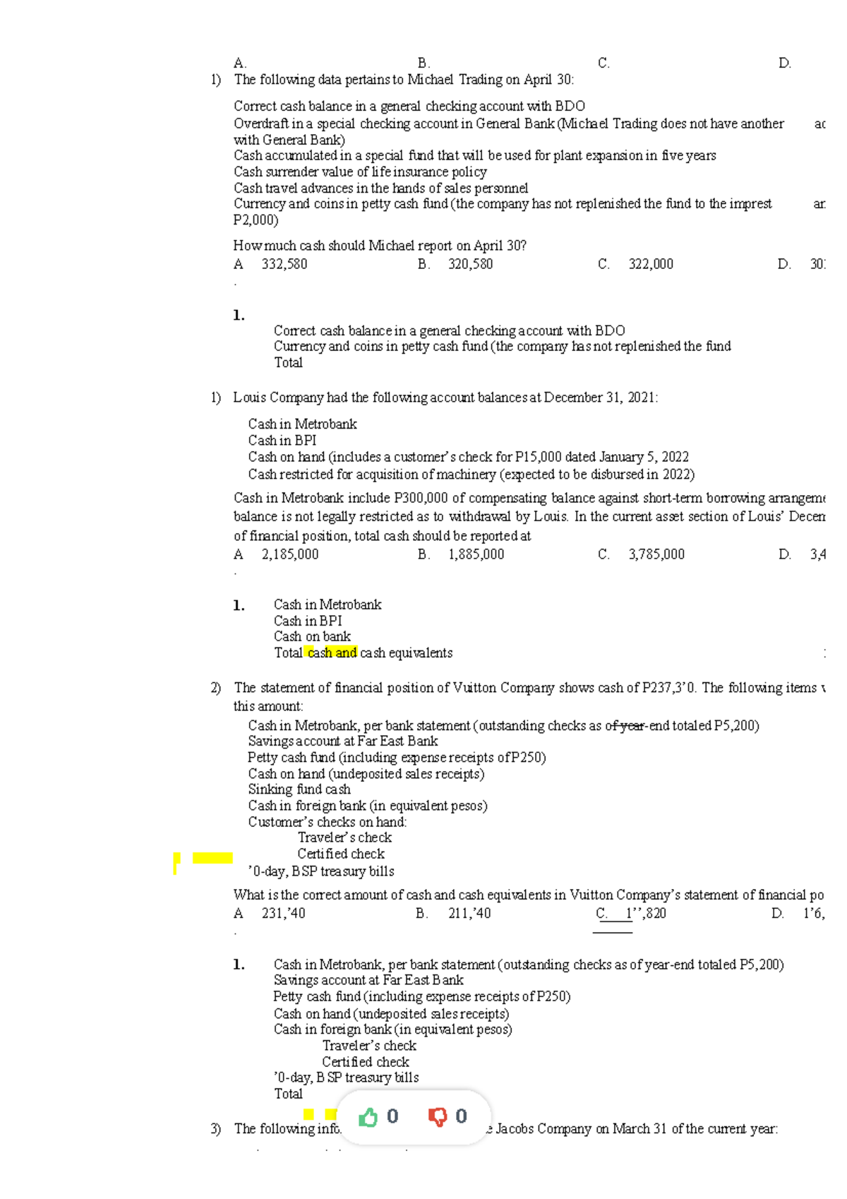 Cce-test-bank-1-cash-and-cash-equivalents-test-bank-that-you-can-use ...