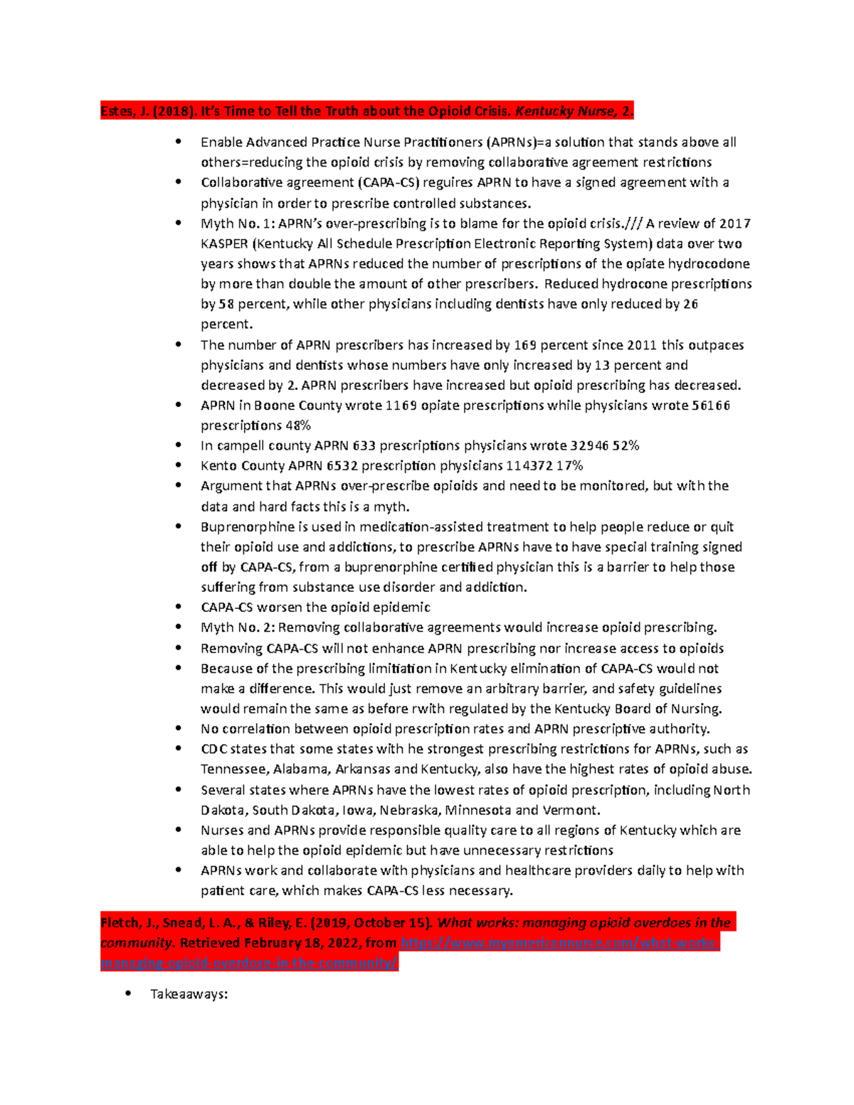 Notes for research paper - Estes, J. (2018). It’s Time to Tell the ...