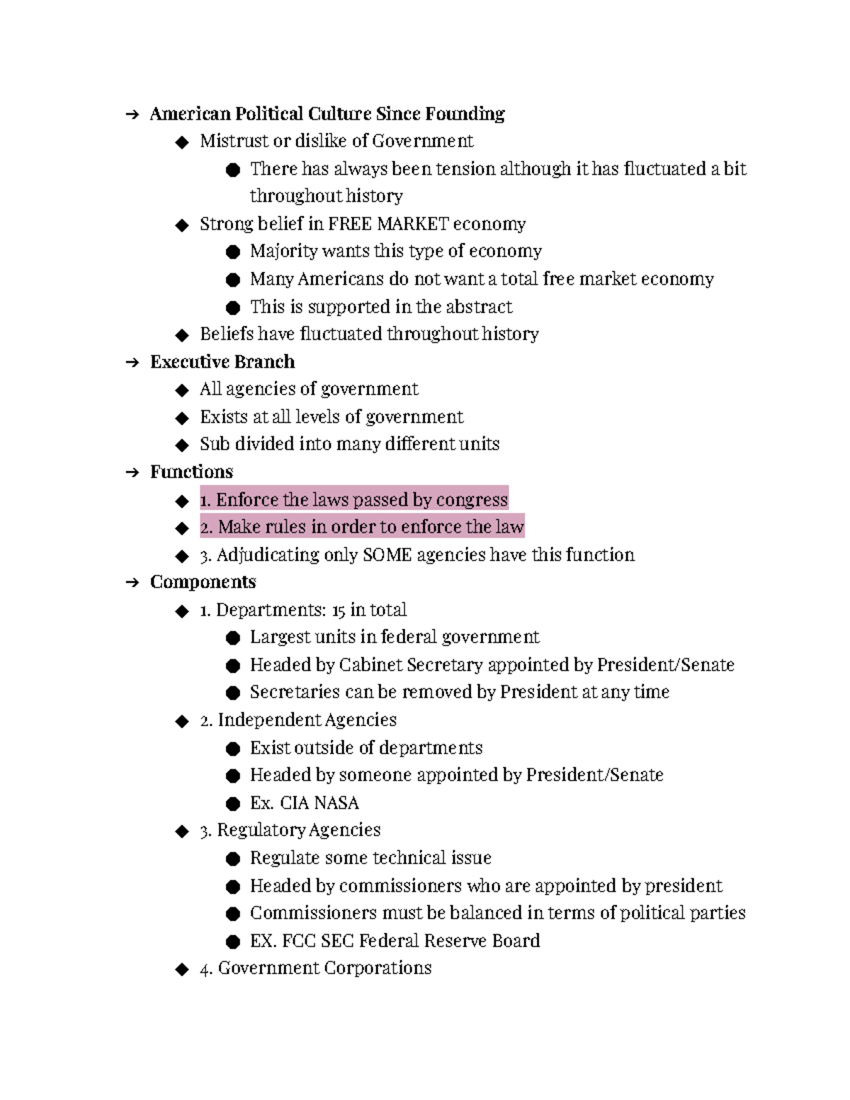 The Executive Branch - Neil Kraus American Government and Politics ...