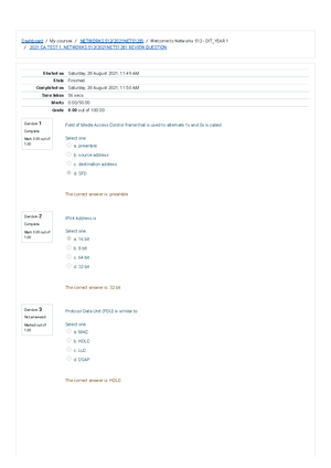 NETWORKS 511 2021 - Faculty of Information Technology Information ...