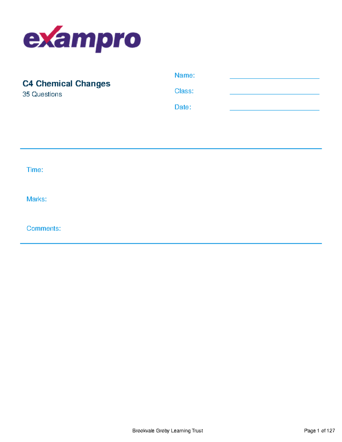 C4 chemical changes - Hgfxfgchhcgf - C4 Chemical Changes 35 Questions ...
