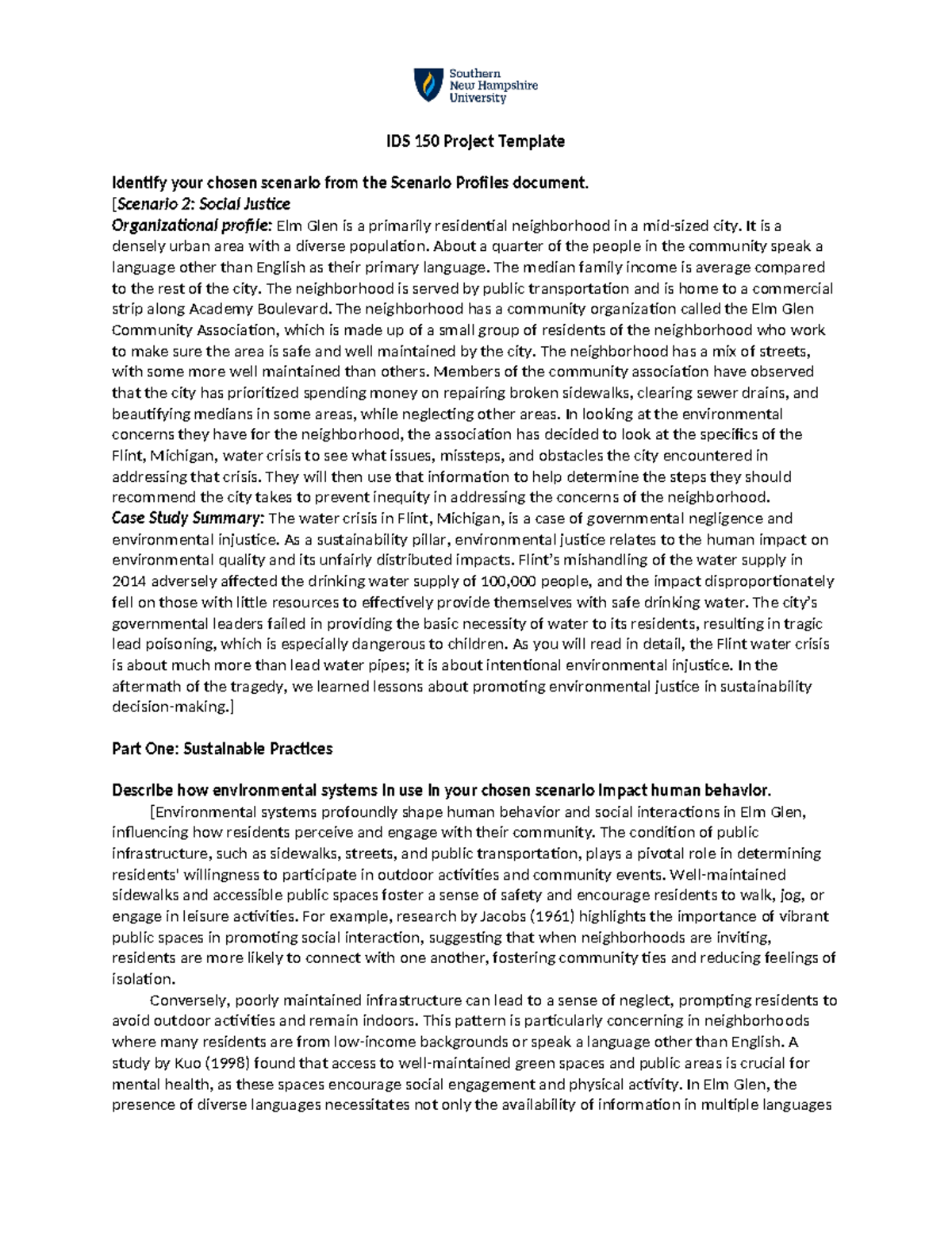 IDS 150 Project Template Final - IDS 150 Project Template Identify your ...