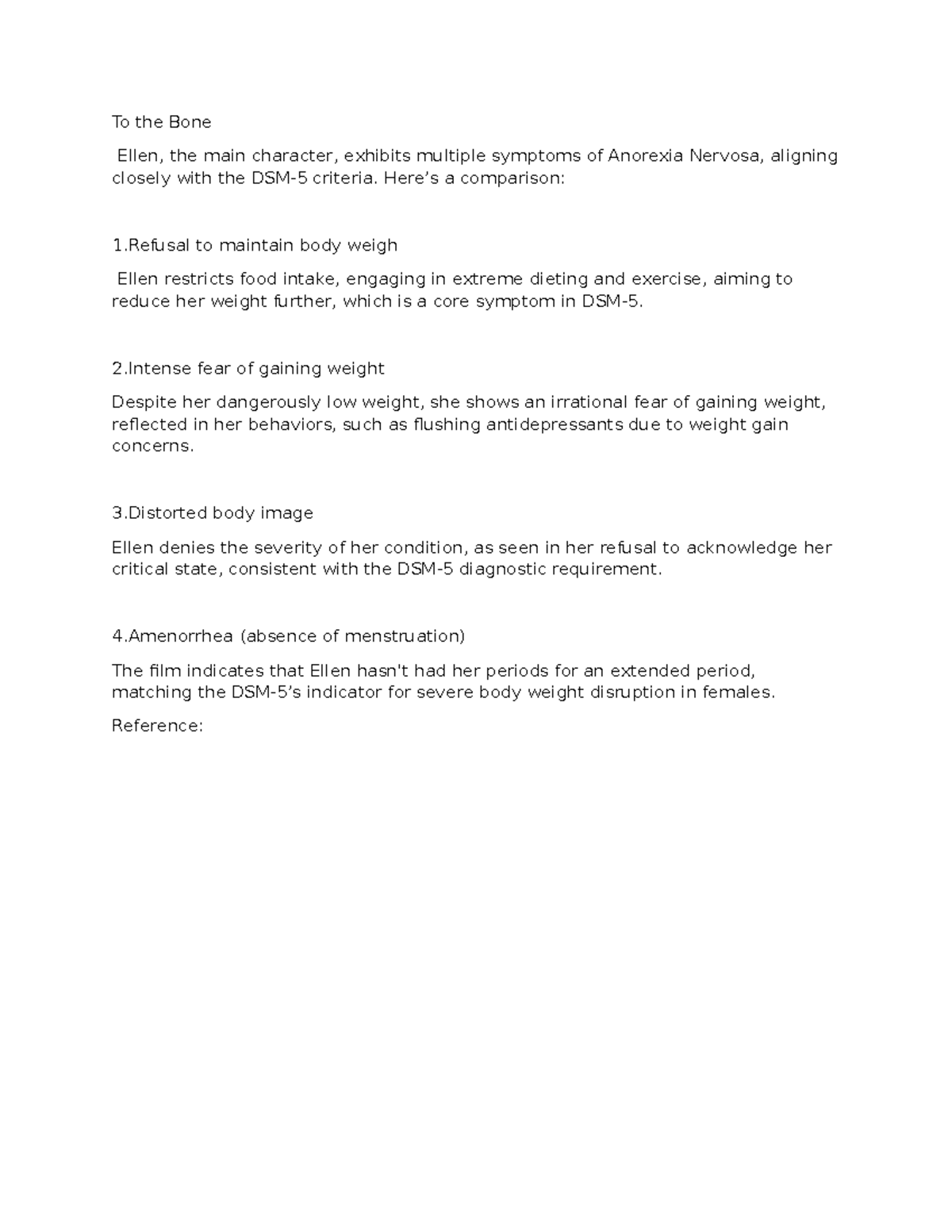 To the Bone - this is very helpful to the students - To the Bone Ellen ...