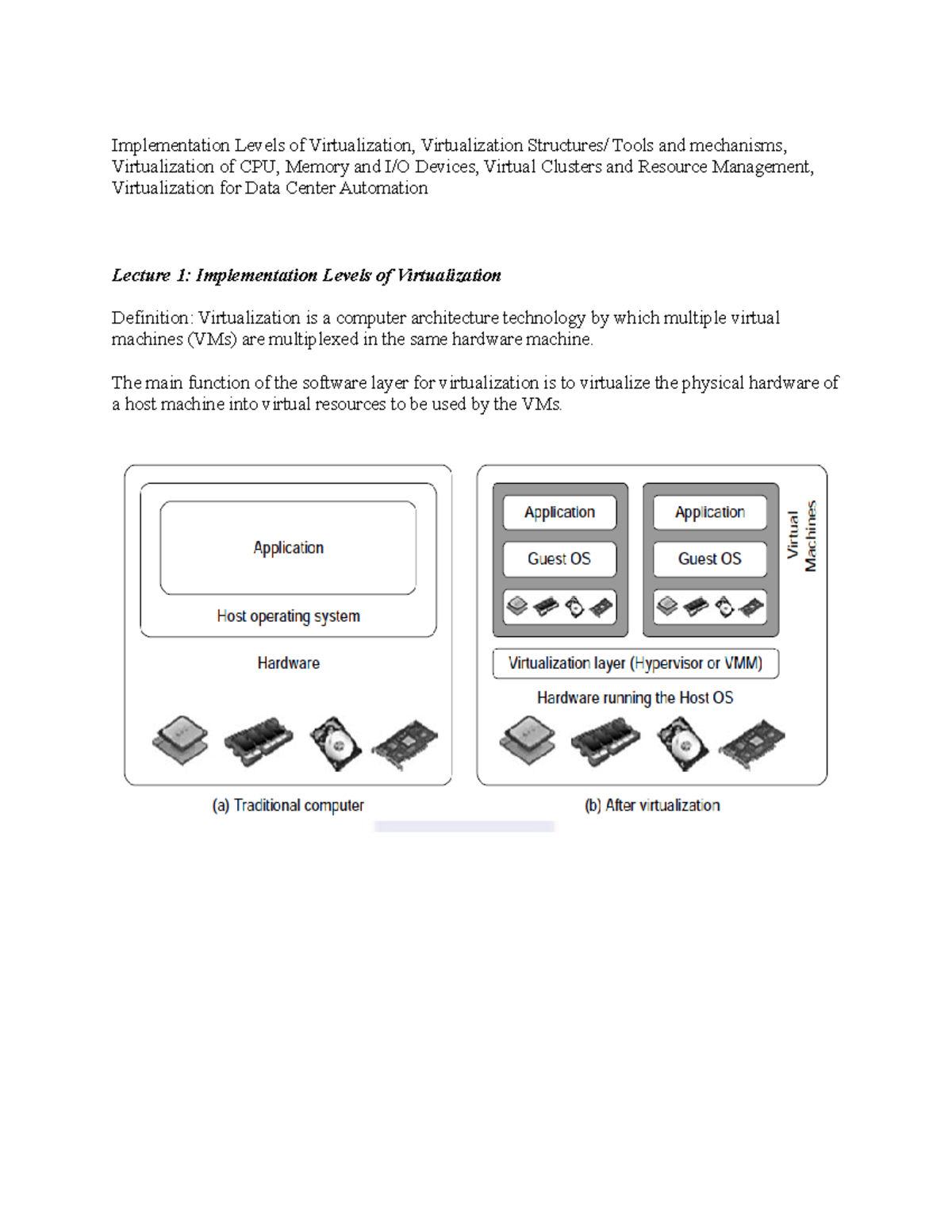 CC UNIT-1 PART-2 - Notes - Implementation Levels of Virtualization ...