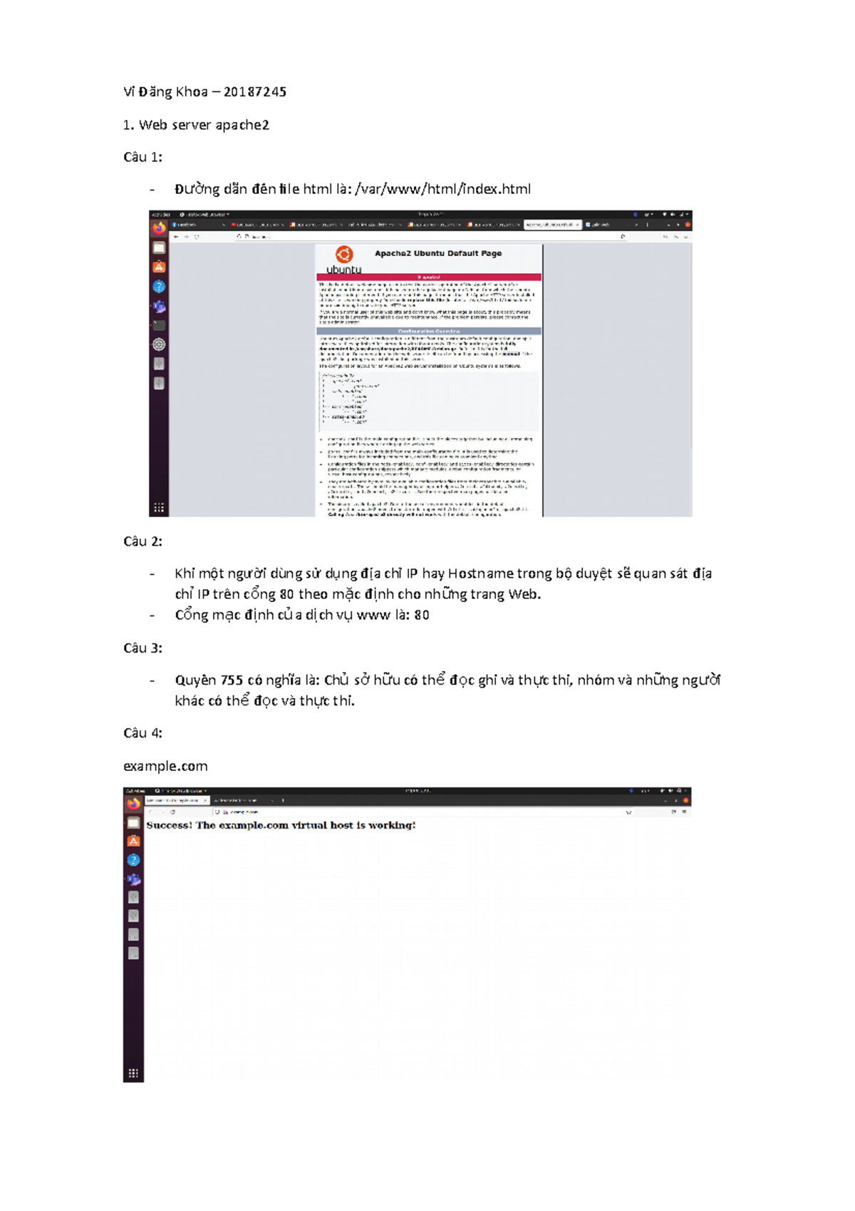 Baitapthuchanh 1 - Please give as much additional information as possible. - Network Programming ...