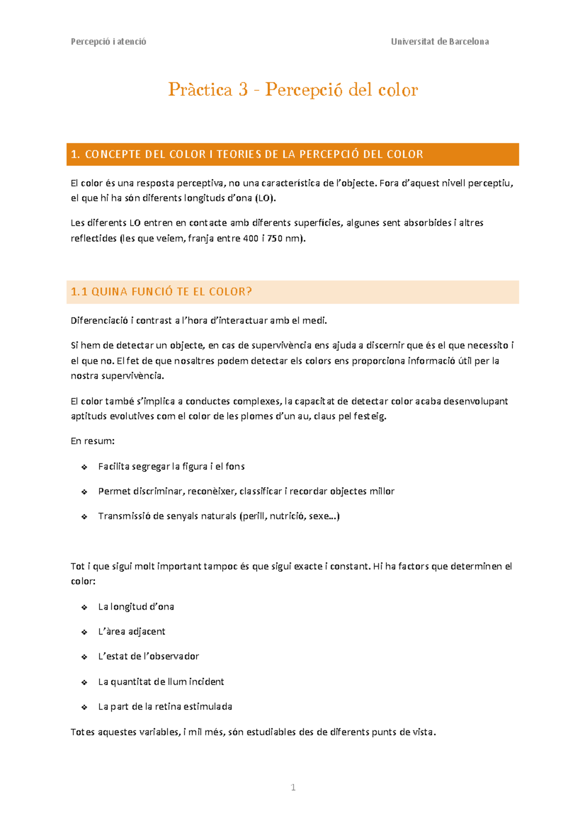 Pràctica 3 - Percepció del color - CONCEPTE DEL COLOR I TEORIES DE LA ...