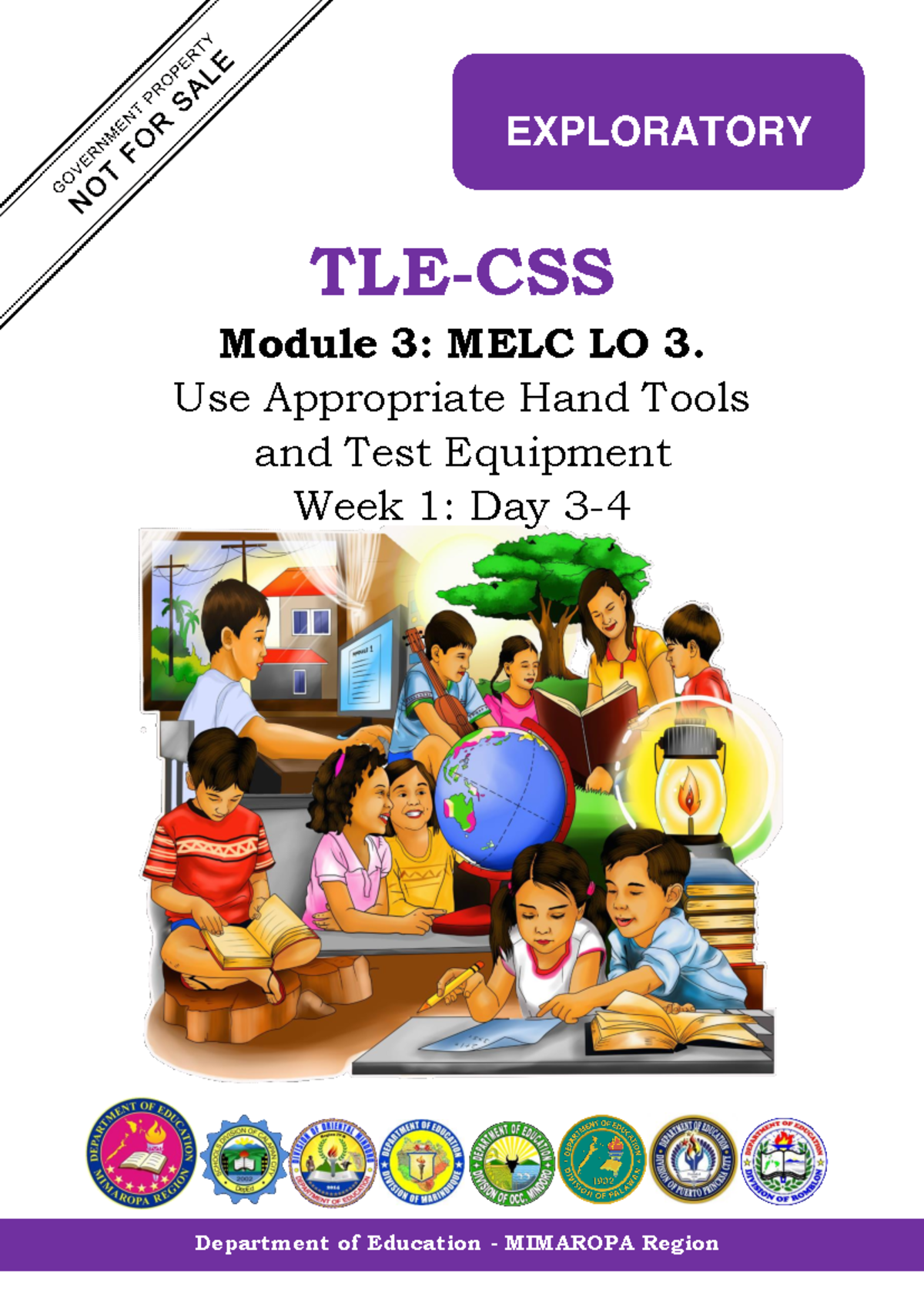 TLE-CSS Module 3 - EXPLORATORY Department of Education - MIMAROPA Region TLE-CSS Module 3 : MELC ...