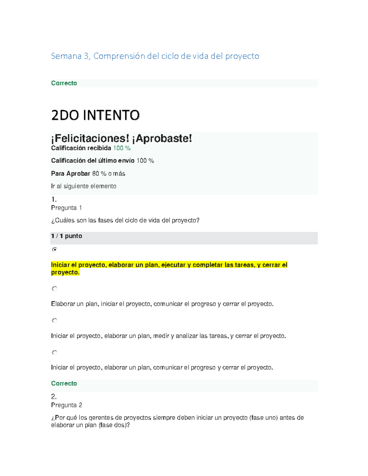 Semana 3 Admin y evalaucion de pryectos - Semana 3, Comprensión del ...