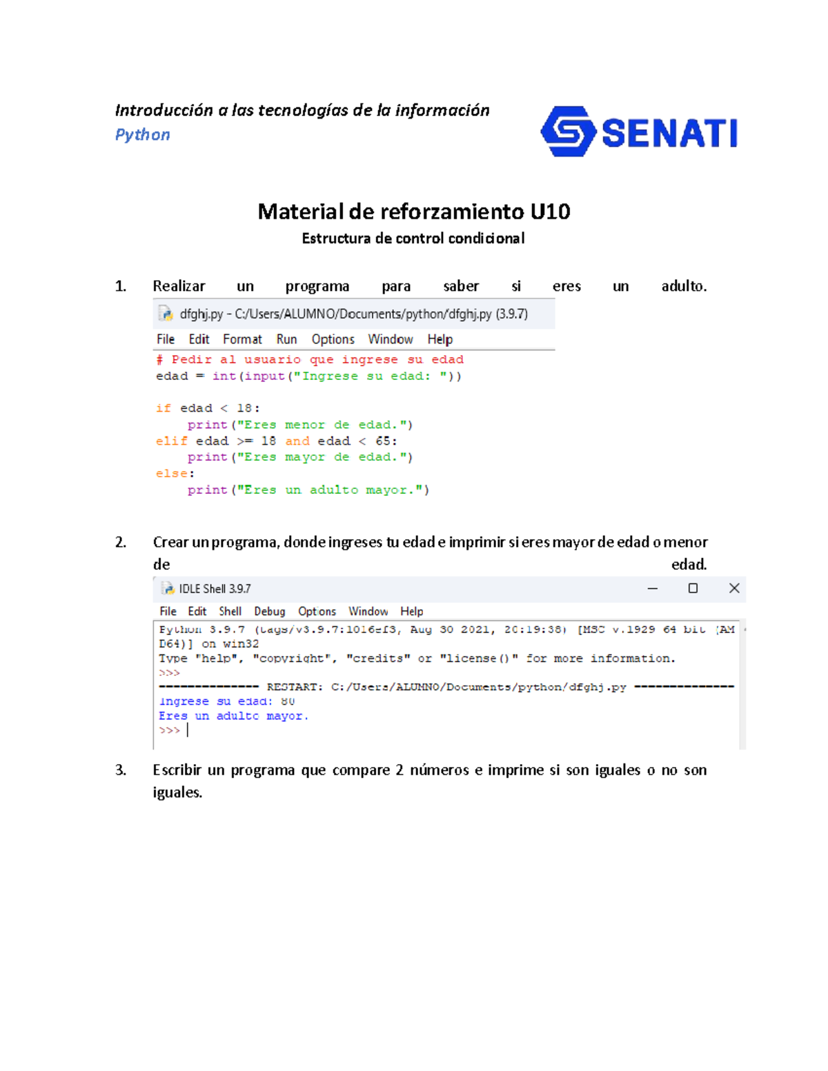 Material de reforzamiento U10 JOse Luis Peña - Introducción a las tecnologías de la información ...