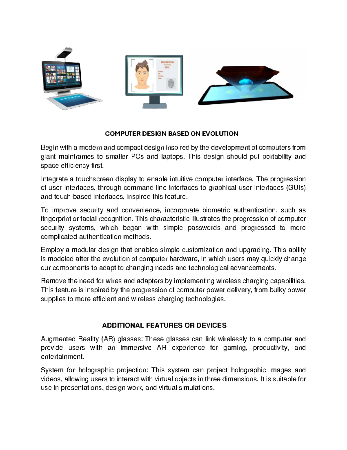 Document 3 - g24g24g - COMPUTER DESIGN BASED ON EVOLUTION Begin with a ...