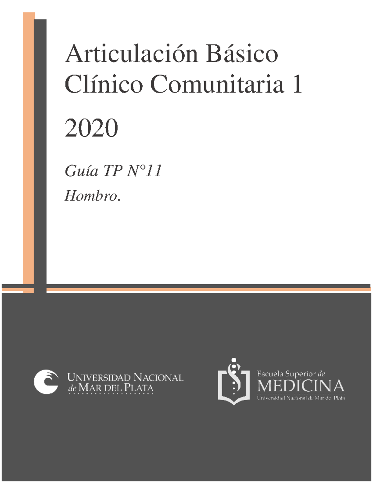 Guía TP N°11. Hombro - Warning: TT: undefined function: 32 Articulación Básico Clínico ...