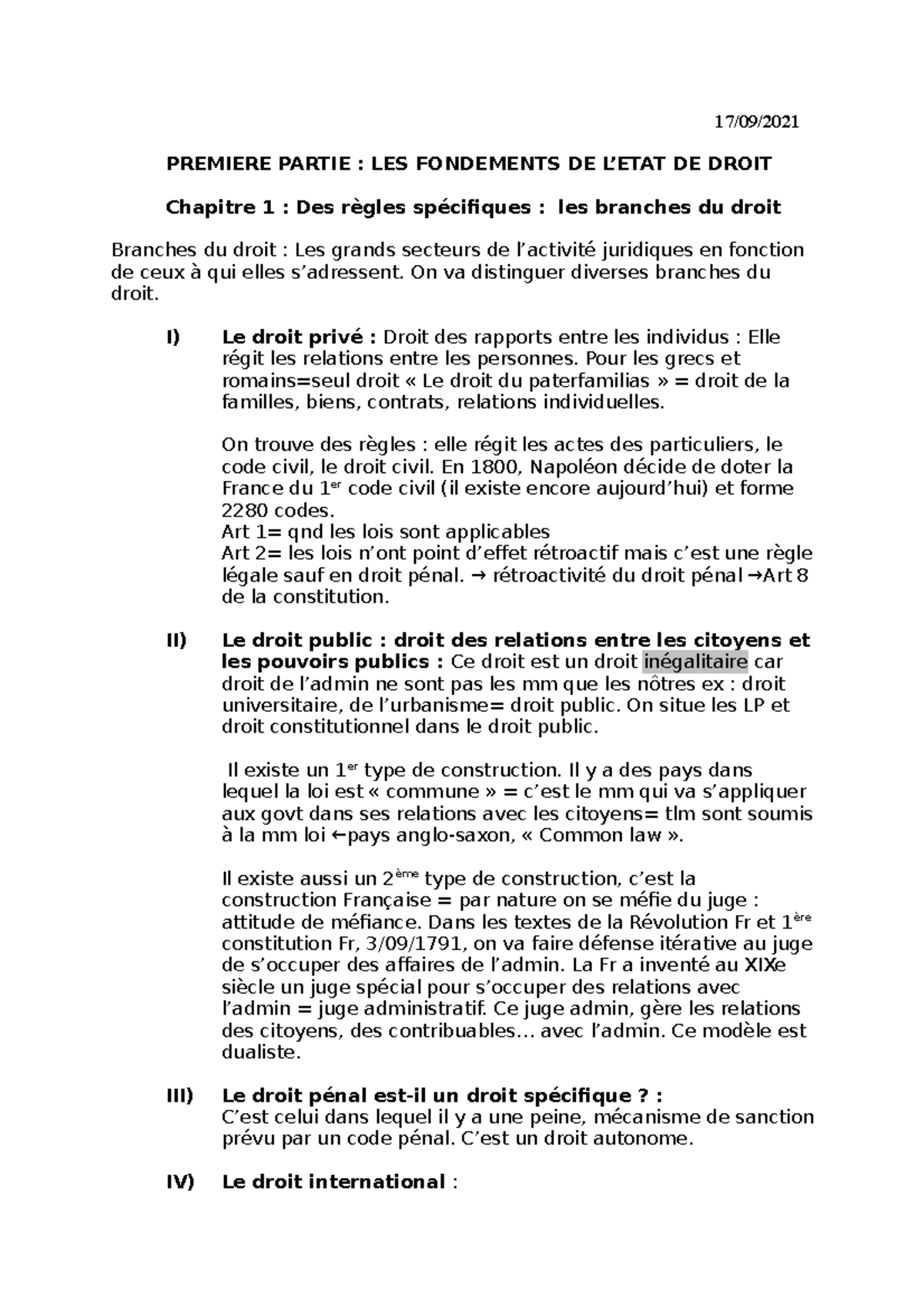 Chapitre 1 : L’Identification Des Règles De Droit – EBRX