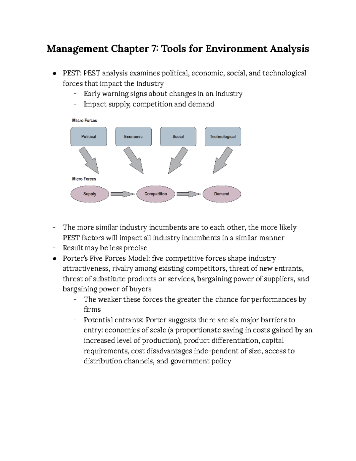 Management Chapter 7 Tools for Environment Analysis - Cutthroat price ...