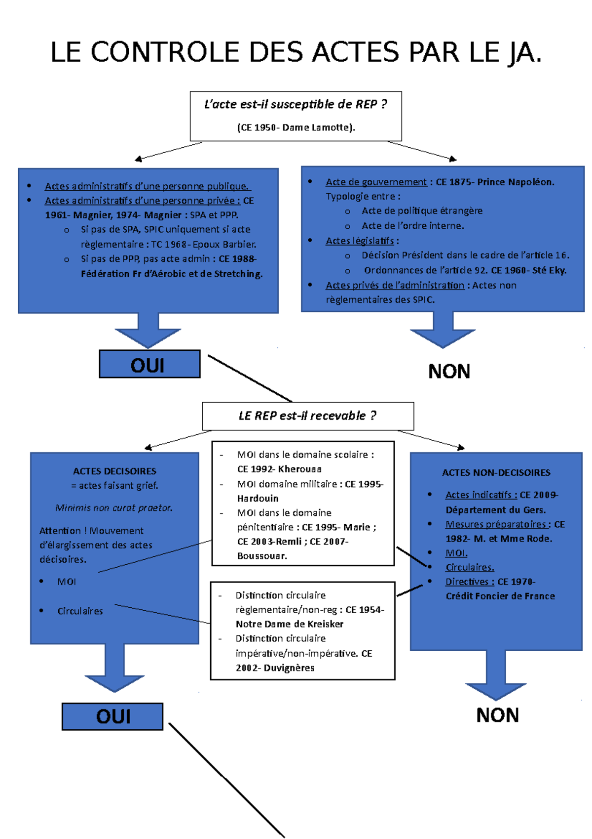 Contrôle de l Acte Admin par le JA - LE CONTROLE DES ACTES PAR LE JA. L ...