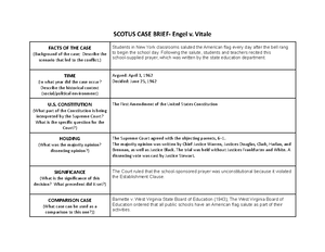 Scotus CASE Brief-5 - SCOTUS CASE BRIEF- Citizens United v. FEC FACTS ...
