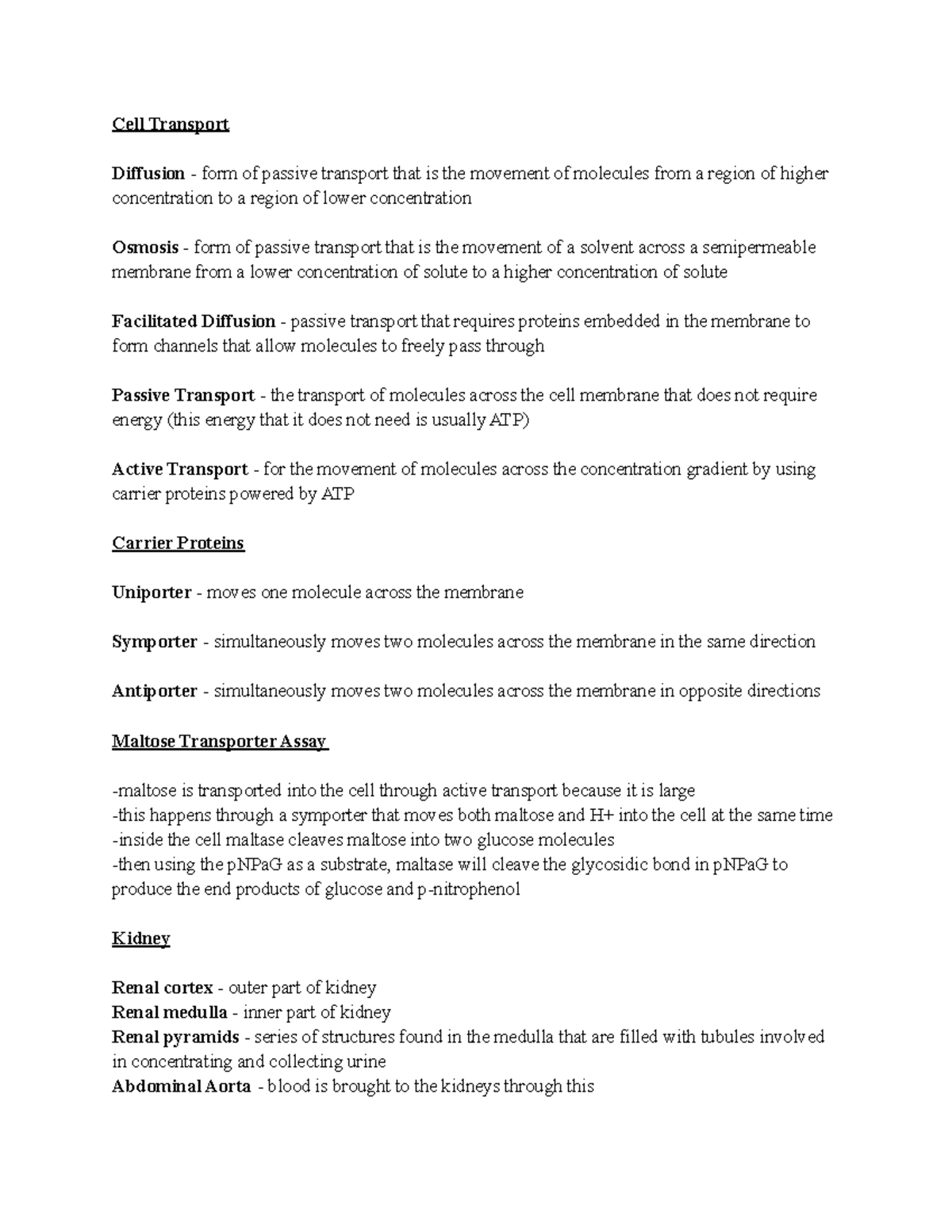 Topic 7 Lab Quiz Study Guide - Cell Transport Diffusion - form of ...