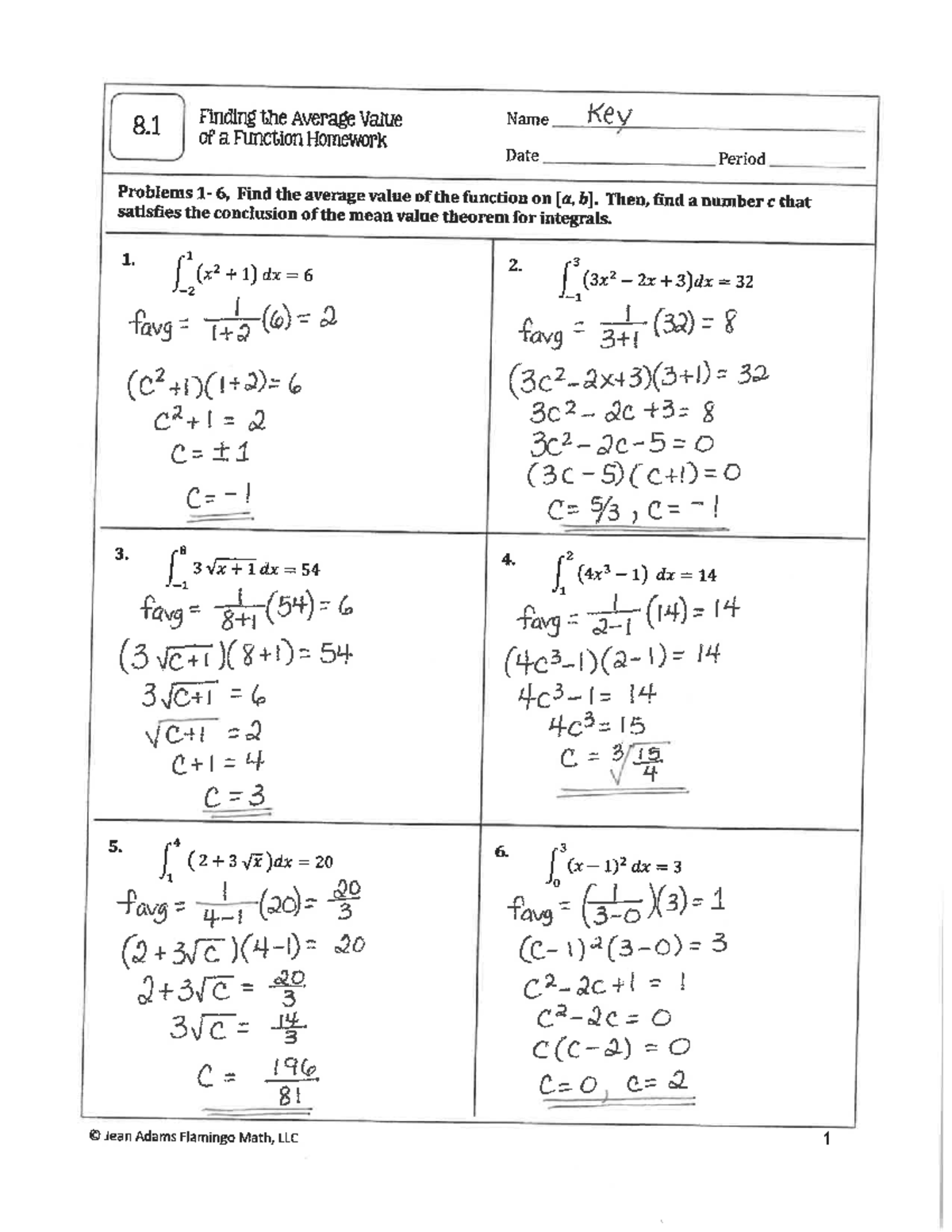 8.1 classwork for calc - MATH 1341 - Studocu