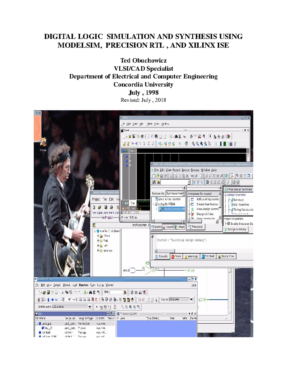 Dd Flow Tutorial Coen 212 Digital Logic Simulation And Synthesis Using Modelsim Precision