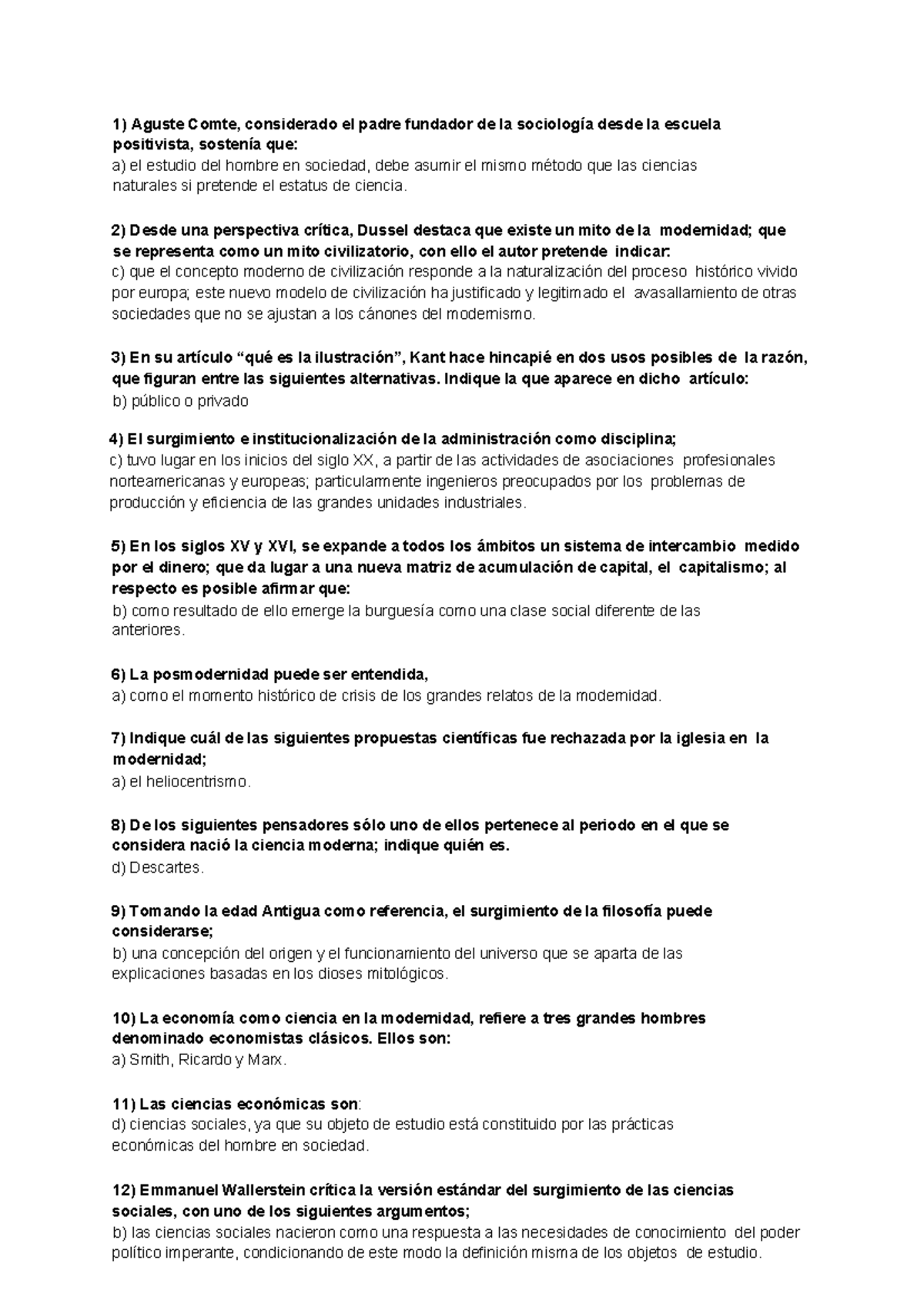 final psicologia social preguntero - Aguste Comte, considerado el padre fundador de la ...