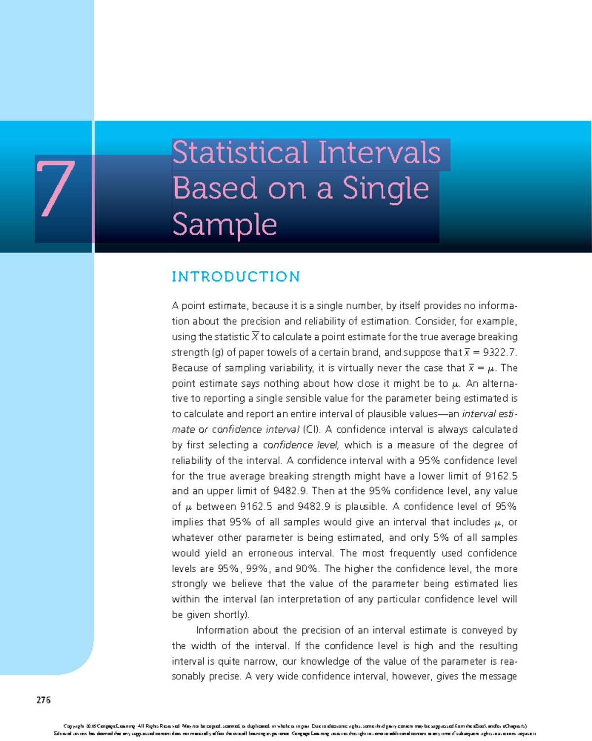 Sec 7.1 and 7 - Probability and statistics for Engineering Sciences ...