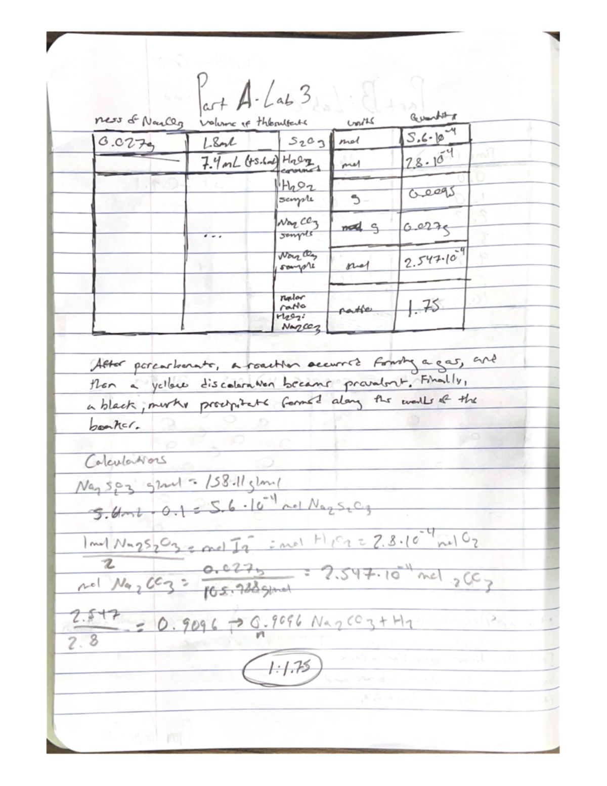 lab notes for gen chem lab 3 - CHEM 1310 - Studocu