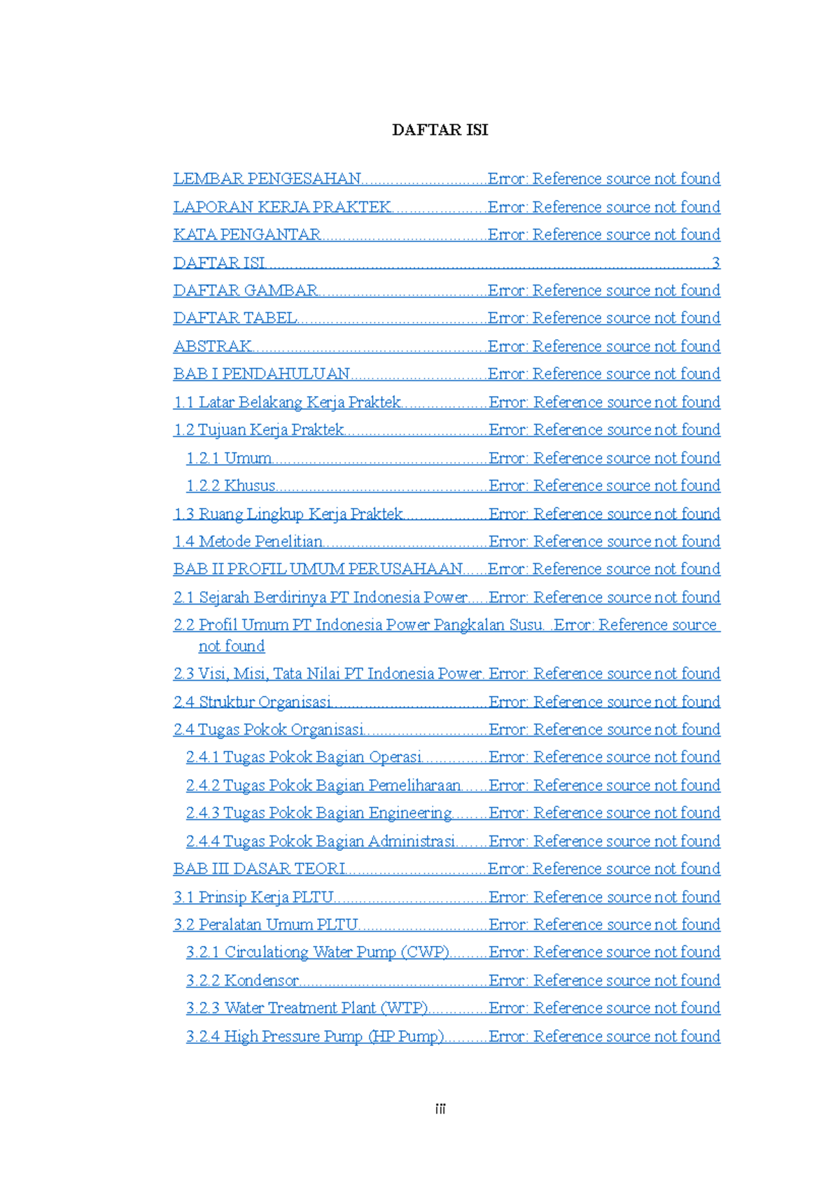 KP Trafo SST Sandra rev (1) - DAFTAR ISI LEMBAR PENGESAHAN ...