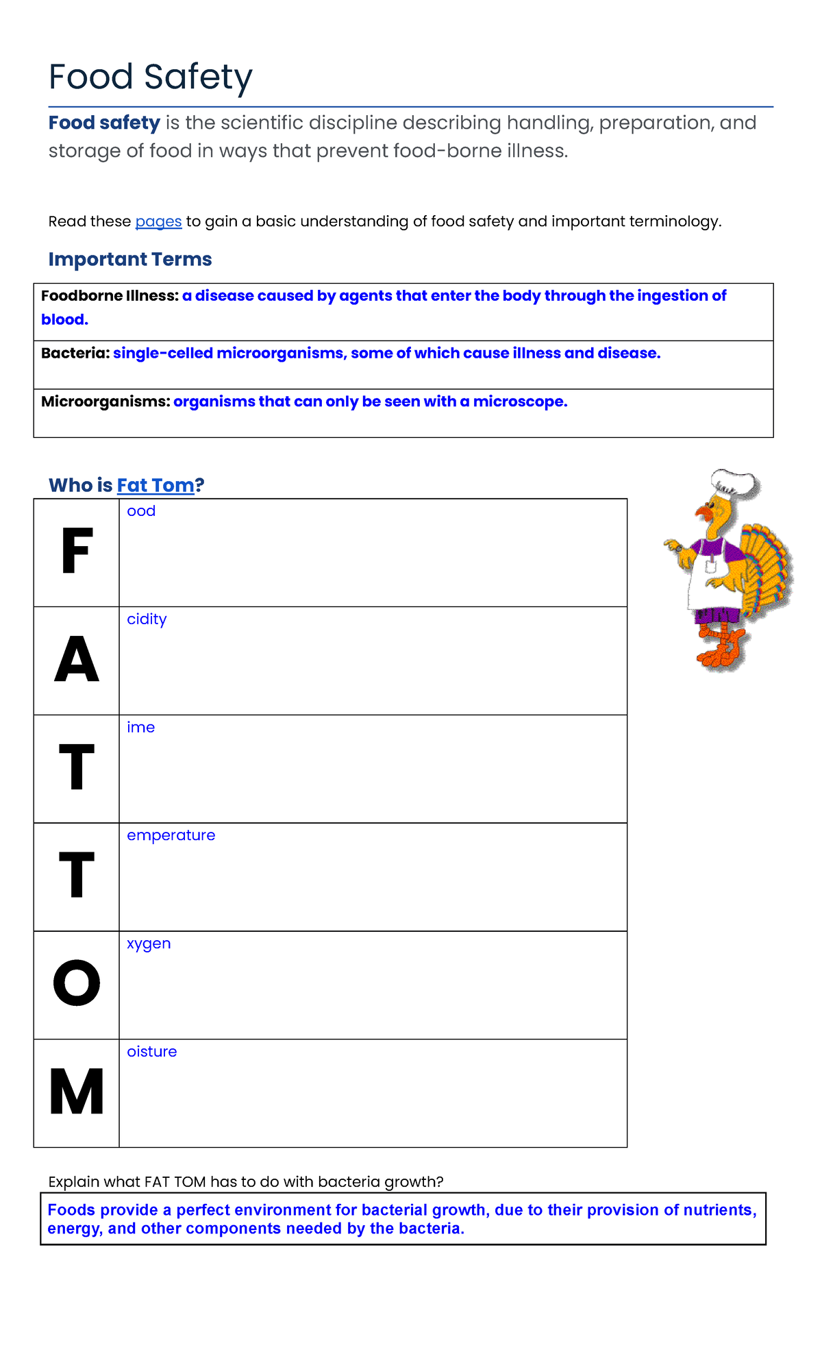 SR - 12WK 965957 John Fraser SS - Copy of 4. Food Safety Notes - Food ...