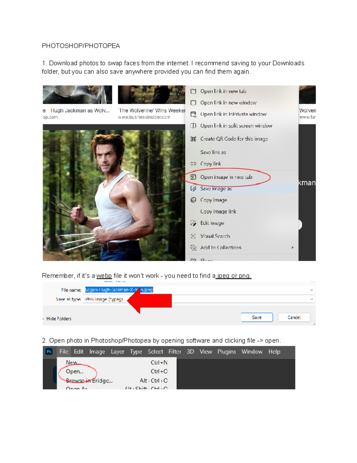 Face Swap Steps - Practice using Photoshop/Photopea through a fun face ...