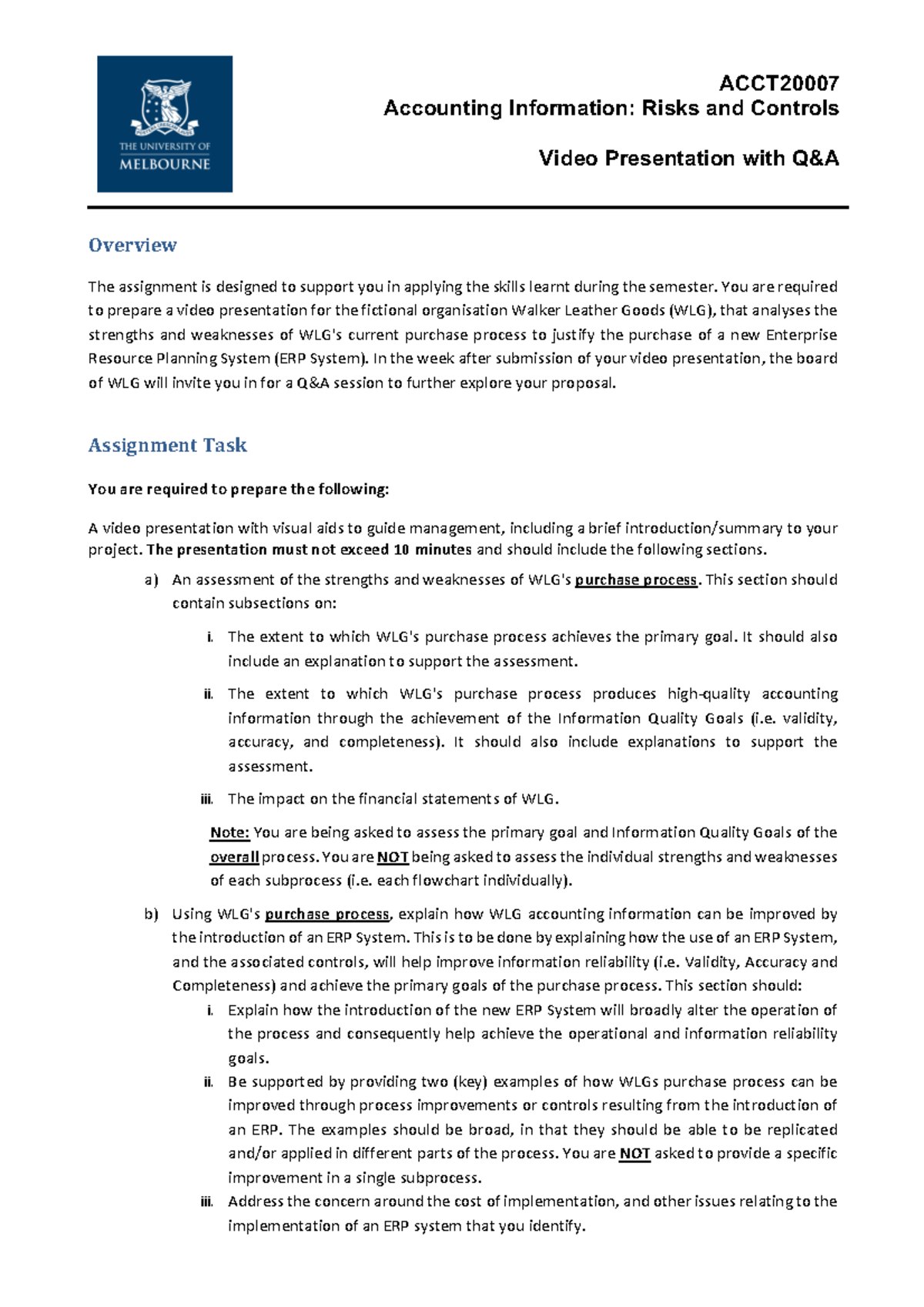 2020 Semester 2 Assignment Brief - Warning: TT: undefined function: 32 Warning: TT: undefined ...