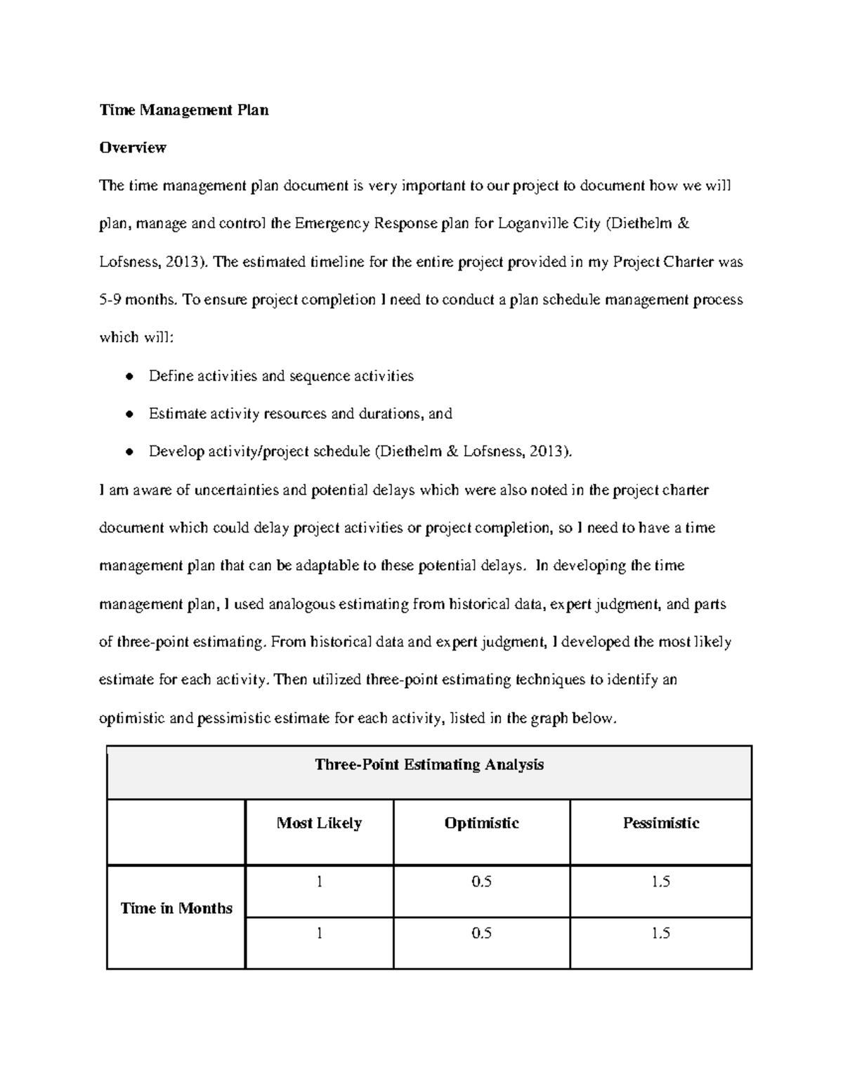 Time Management Plan - Group Project - Time Management Plan Overview ...