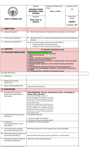 Edited Final Grade 7 Class Program August 28 2022 - 3 Days F2F 2 Days Modular 3 Days F2F 2 Days ...