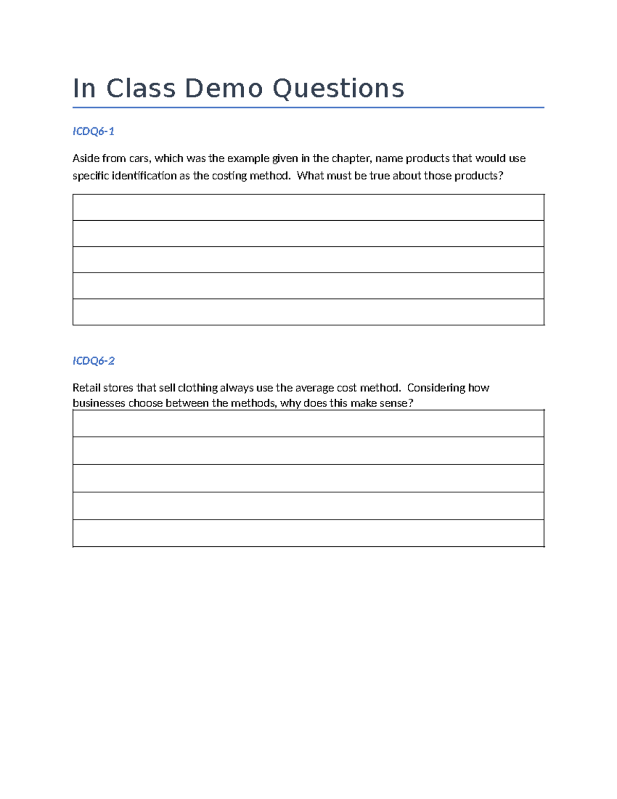 Chapter 6 - In Class Demo Questions - W2023 - In Class Demo Questions ...