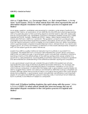 Limitation Essay - This is based on UK law - Limitation Essay They are ...