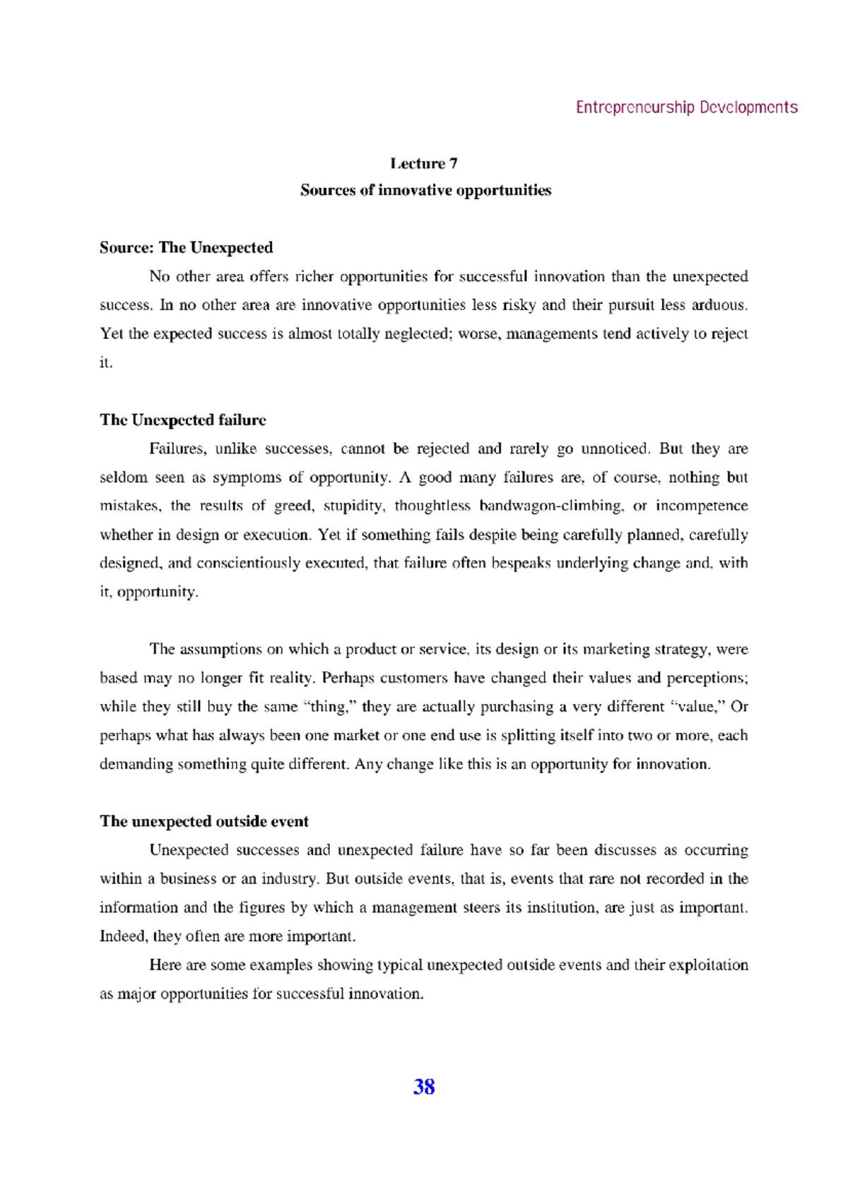 Entrepreneurship note (part 3) - Entrepreneurship development - Studocu