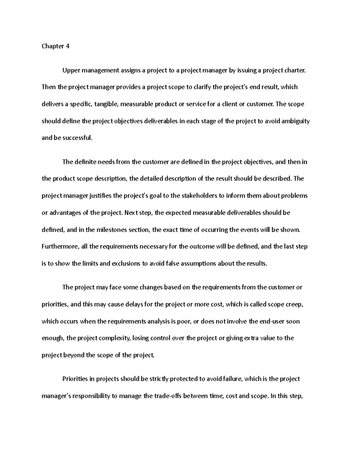 MGMT-Ch4 - Reflection - Lecture notes 14 - Chapter 4 Upper management ...