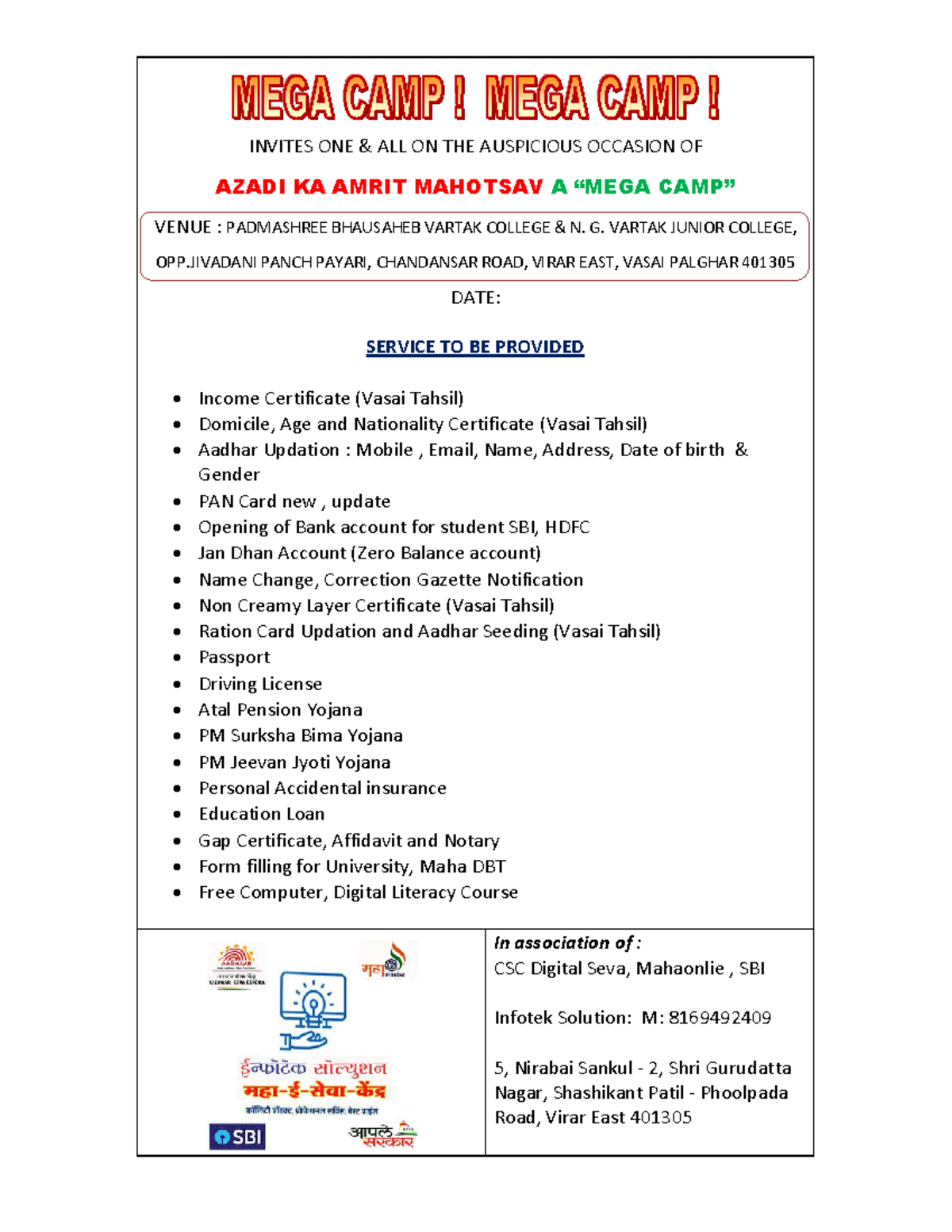 MEGA CAMP - documentation - INVITES ONE & ALL ON THE AUSPICIOUS ...