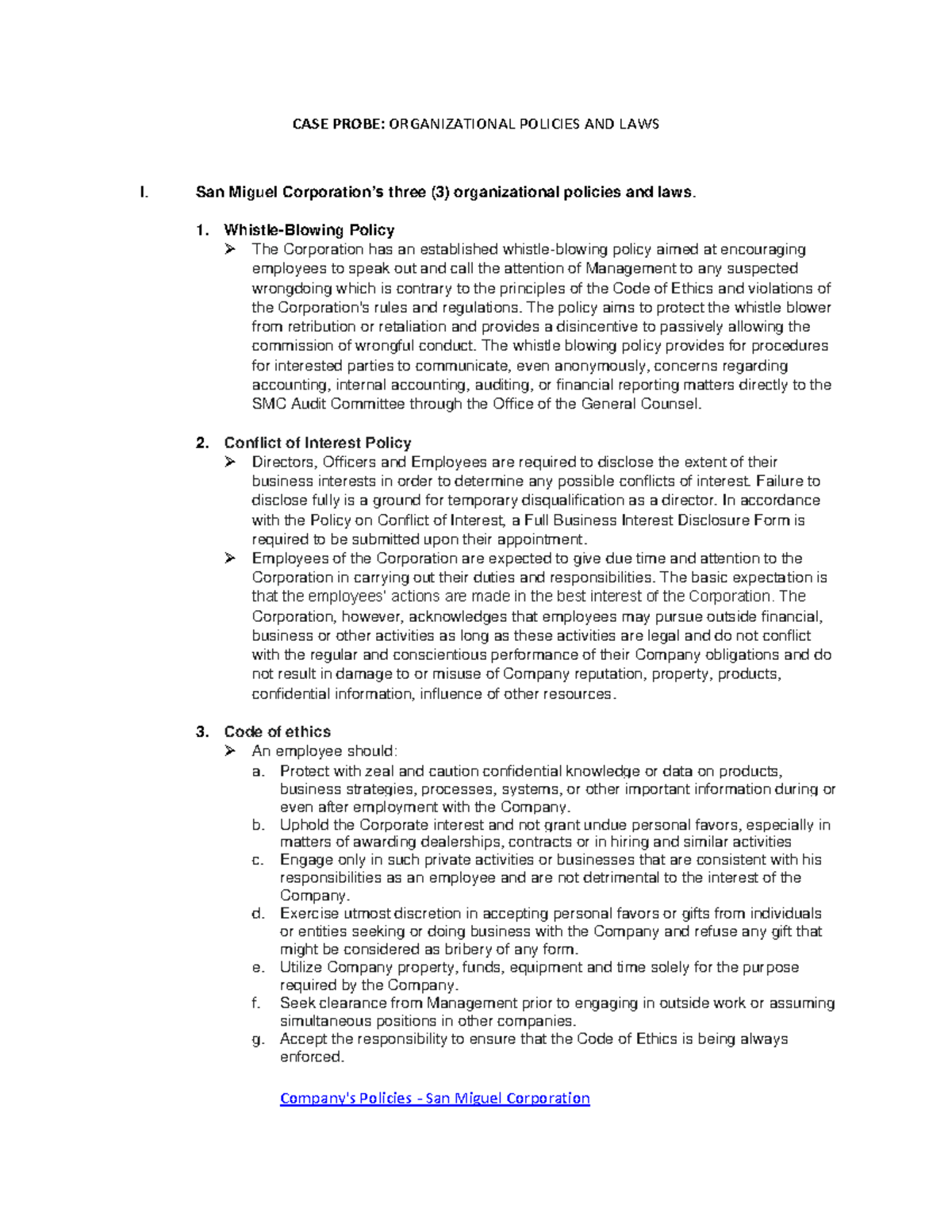 CASE Probe 11 elms activity 1 ANALYSIS ESSAY ACCOUNTING - CASE PROBE ...