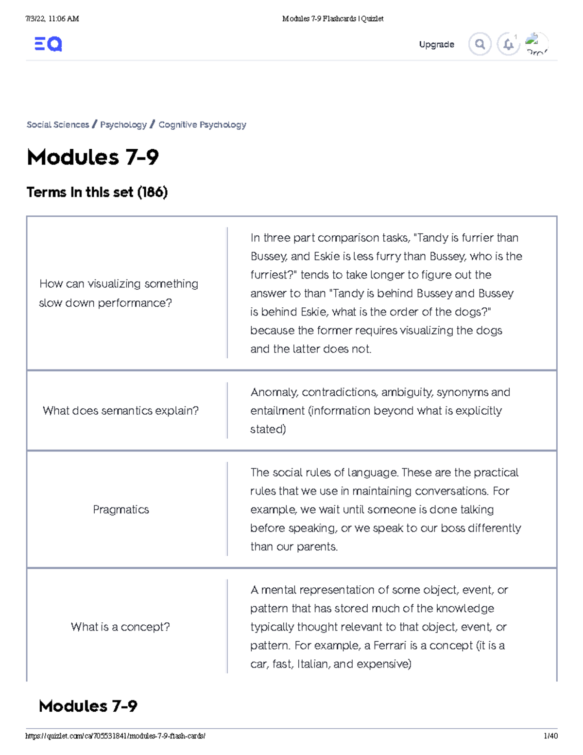 Modules 7-9 Flashcards Quizlet - Upgrade 1 Profi Modules 7- Social ...