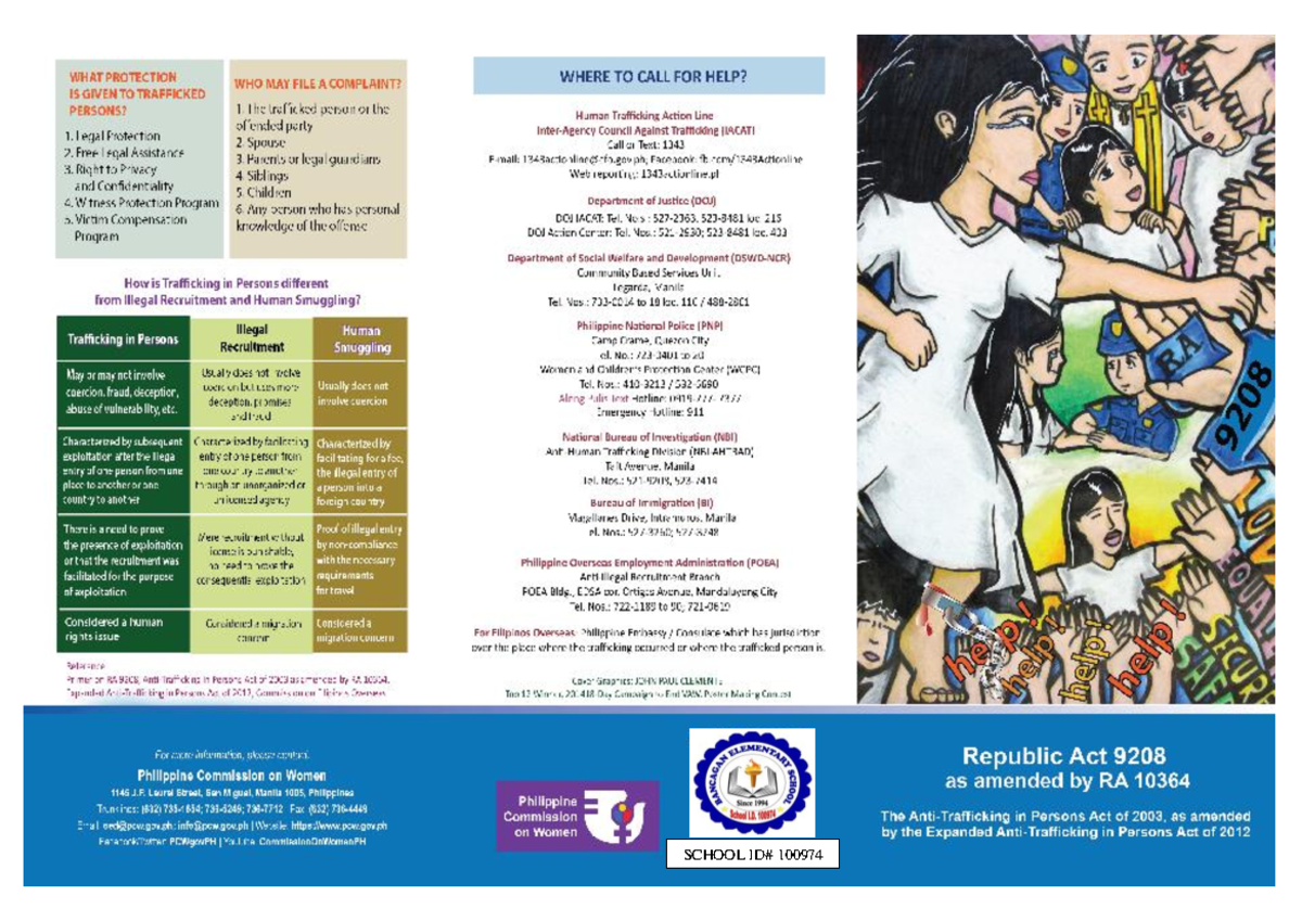 RA 9208 front page - Gender and development materials - Public Policy ...