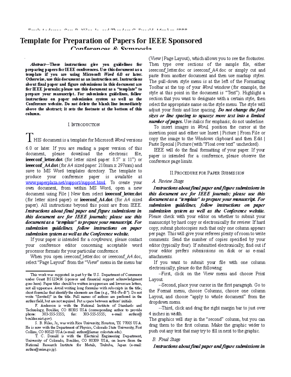 Sample - ver nice - Abstract—These instructions give you guidelines for ...