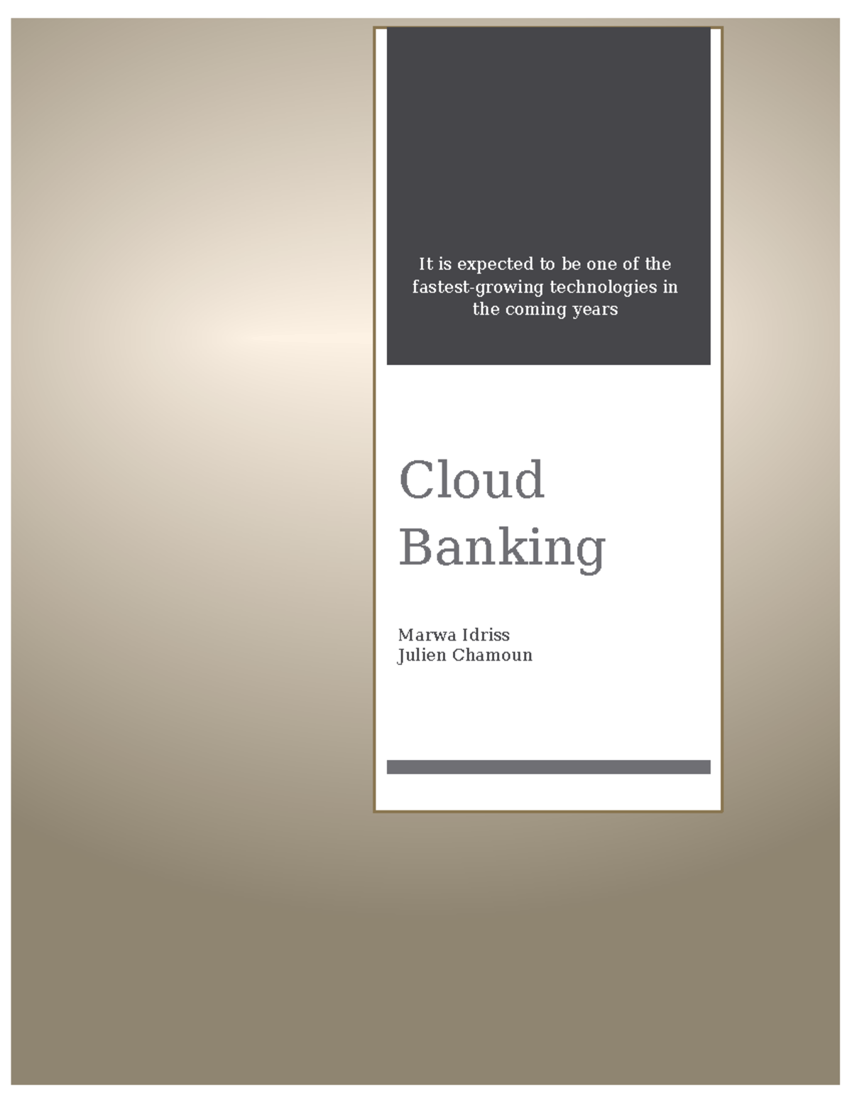 Cloud Banking - It is expected to be one of the fastest-growing ...