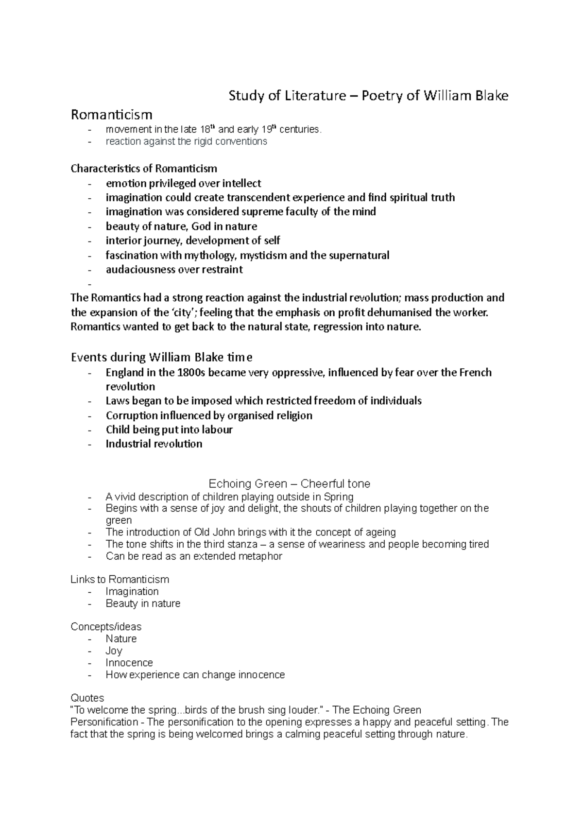 Study of Literature - English Study - Study of Literature – Poetry of ...