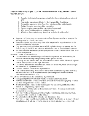 Required Documents Cheat Sheet - AP U. Government: Foundational ...