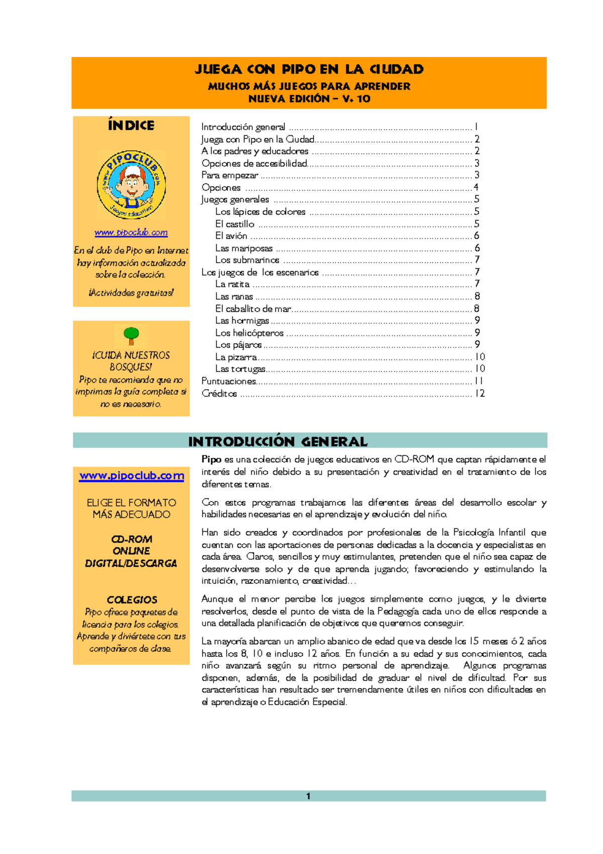 Pipo ciudad - Apuntes 3 - Introducción general - Studocu