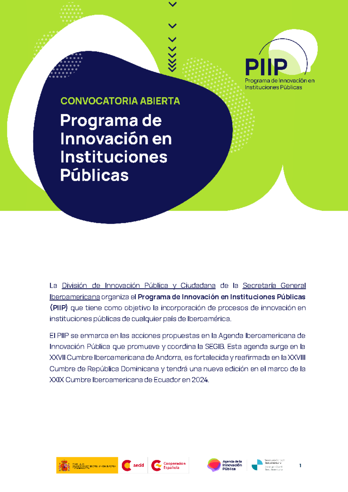 Bases convocatoria PIIP 2024xx - La División de Innovación Pública y ...