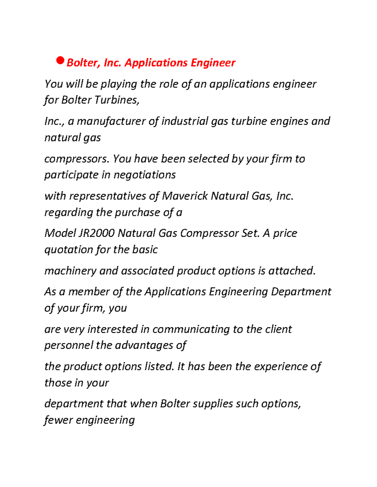 Business management · Bolter, Inc. Applications Engineer notes 61 ...